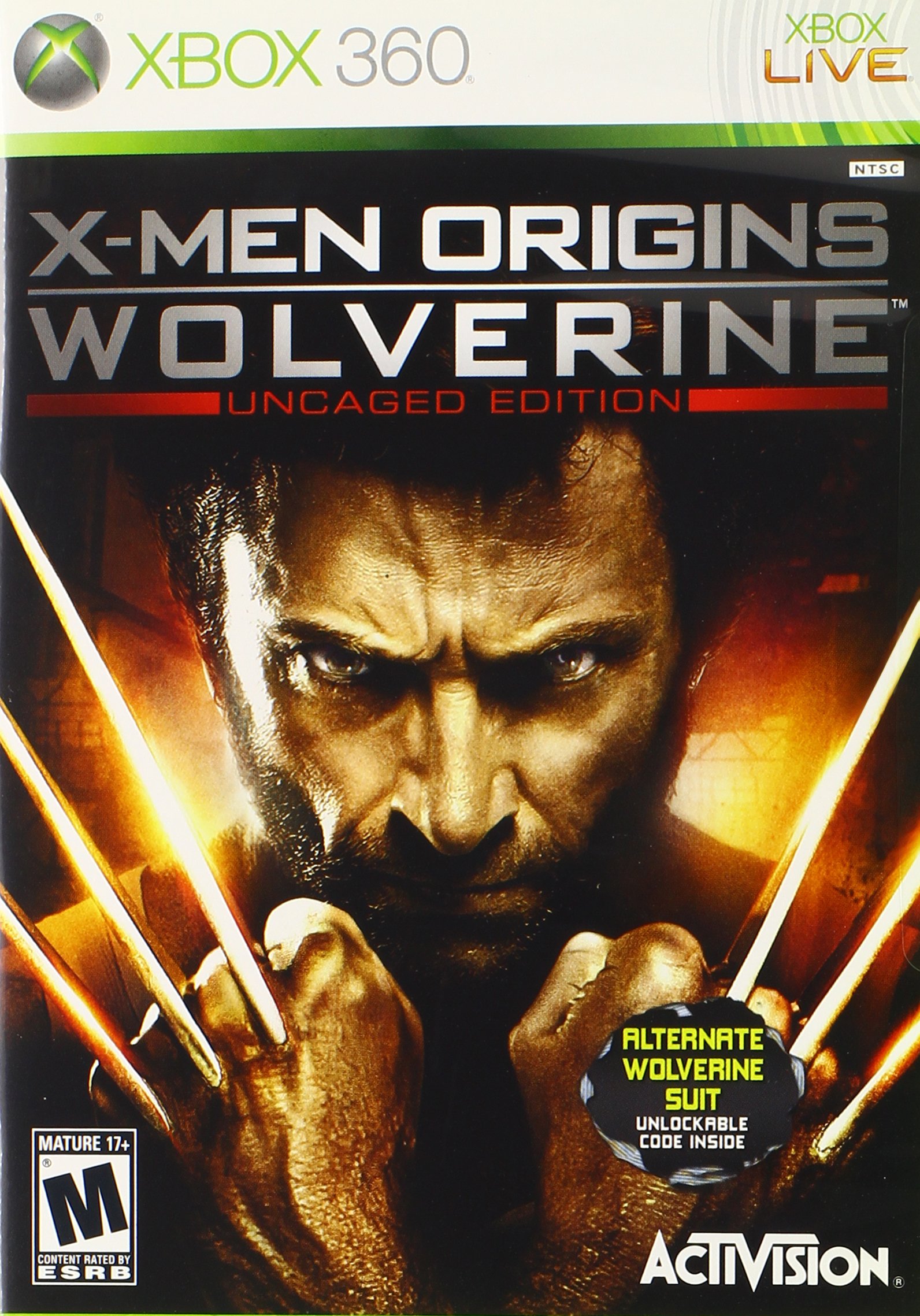 XBox 360 X-Men Origins Wolverine - Uncaged Edition w/Exclusive Alternate Wolverine Suit