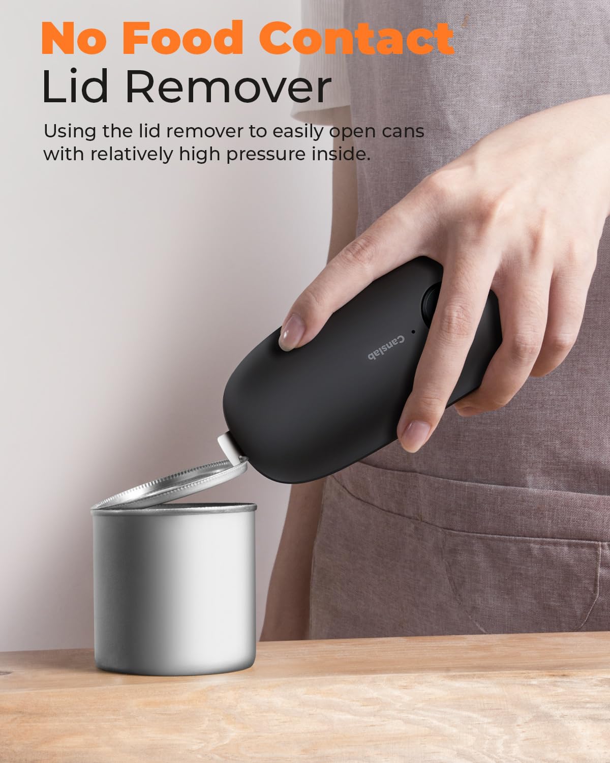 Canslab Rechargeable Electric Can Openers for Kitchen for Seniors with Arthritis- USB Battery Automatic Can Opener for Any Size Can - Smooth Edge, Handsfree, Portable Small One Touch Opener
