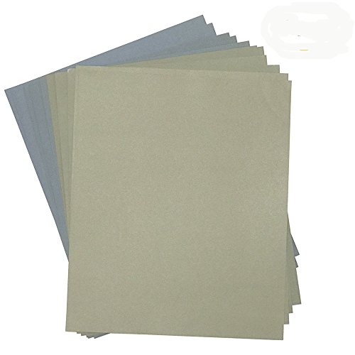 Grit 1500 to 7000 Wet/Dry Sandpaper Sheets Precision Polishing Sanding -2pcs of Each 1500 2000 2500 3000 5000 7000 Grit Wet Dry Sandpaper
