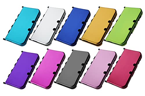 NSLikey Aluminum Hard Metal Box Protector Cover Plate Protective Case Housing Shell for New 3DS XL for New 3DS LL Metal Box Cover Case Shell (Black)