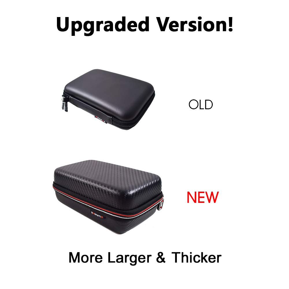 Cocar Carrying Case for Mini Projector & All Accessories 2020 New Upgrade Thickened Hard Shell Protection Larger Capacity Suitable for TOUMEI COCAR AEHR Yaufey VANKYO C800S C800W C800A C800 Black