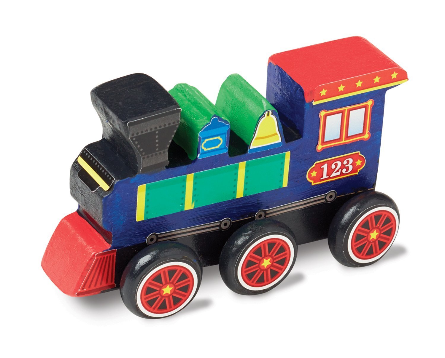 Melissa & Doug Wooden Train Decorate-Your-Own Kit + Free Scratch Art Mini-Pad Bundle [88466]