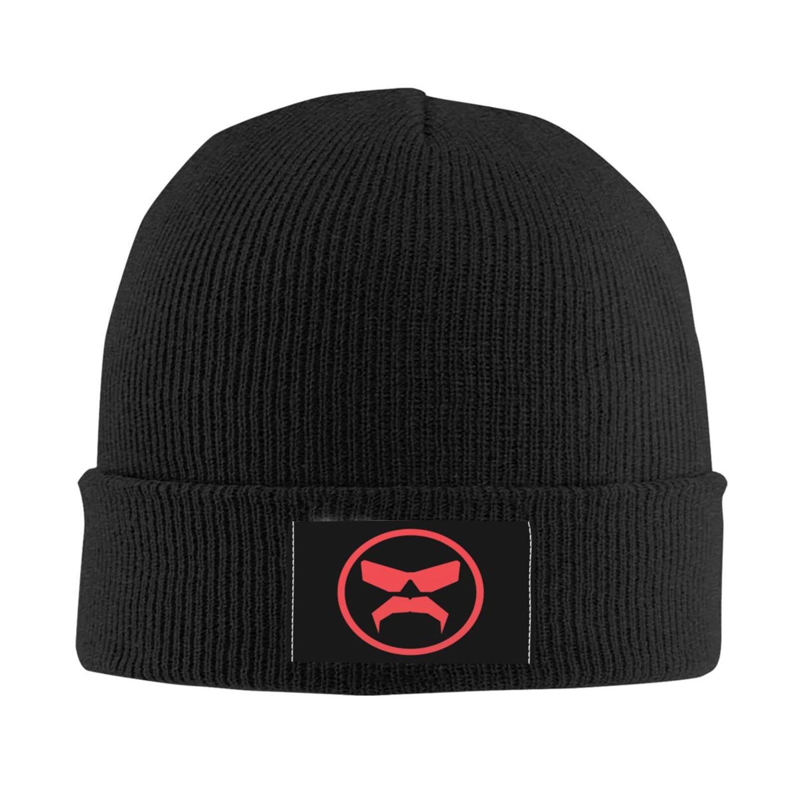 Dr Disrespect Logo Beanie Hat Unisex Winter Warm Knit Hat, Soft Ski Knitted Caps for Men Women Black