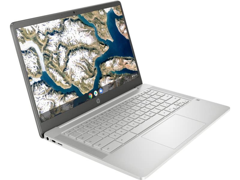HP Chromebook 14a-na1010ca 14" Intel Celeron N4500 4GB 64 GB eMMC Chrome OS Mineral Silver(Renewed)