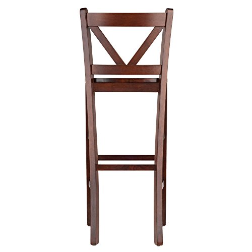 Winsome Kingsgate, 33.86" W x 33.86" D x 38.9" H, Walnut