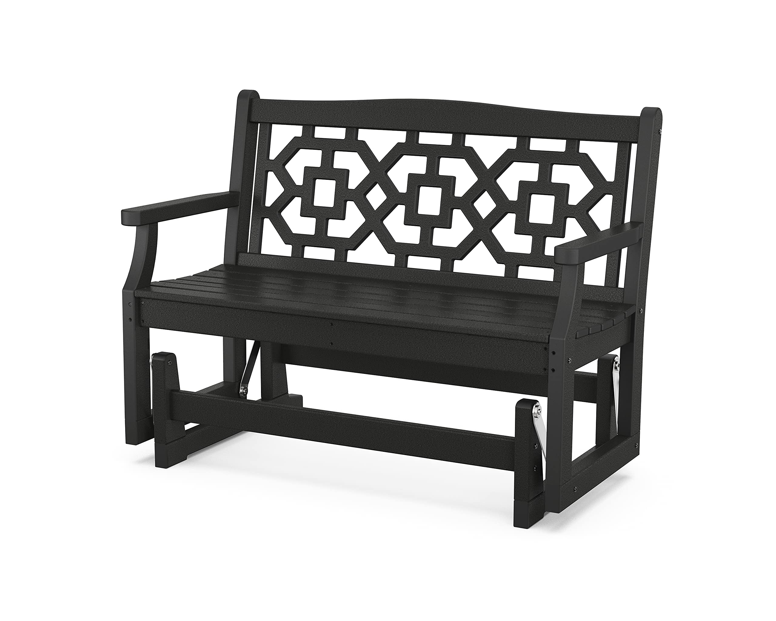 MARTHA STEWART MSTGG481BL Chinoiserie 48" Glider, Black