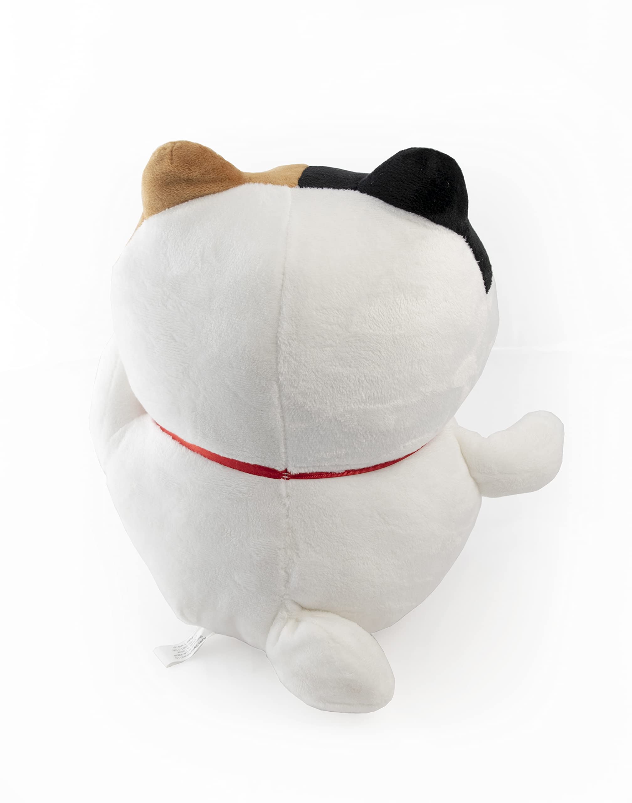 Mango Steam 11" Adorable Kawaii Lucky Cat Plush with Waving Arm - Soft and Hypoallergenic (White)