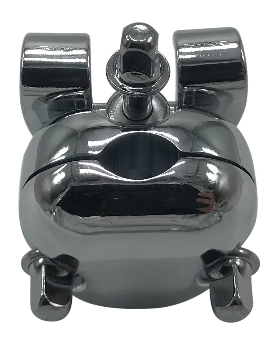 Cowbell Mount Bracket - Tom Hoop Clamp for Cowbell, Jam Block, Tambourine, Splash Cymbal