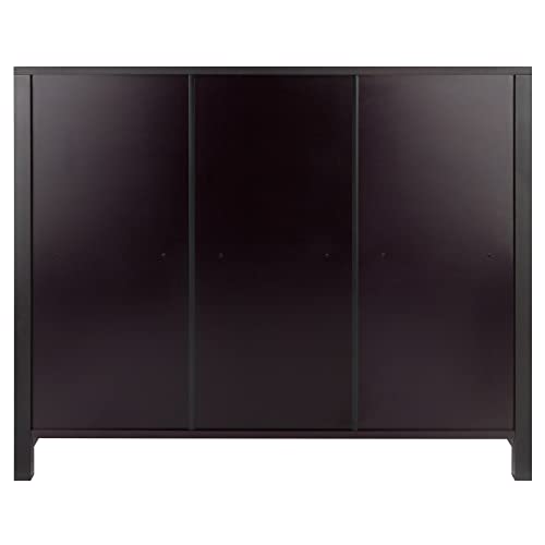 Winsome Terrace Storage Shelf 3-Tier Wide in Espresso, 37-Inch