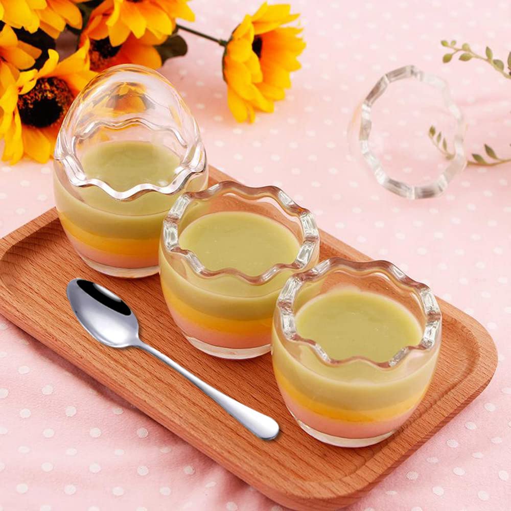 DJ-WARE Espresso Spoons Mini Demitasse Stainless Steel Coffee Spoon for 2-7 Oz Mugs, Set of 12, 4.7 Inch
