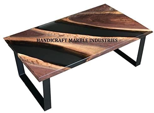 Epoxy Table Live Edge Wooden Table Epoxy Resin River Table Natural Wood Dining table Natural Epoxy Table Resin Table