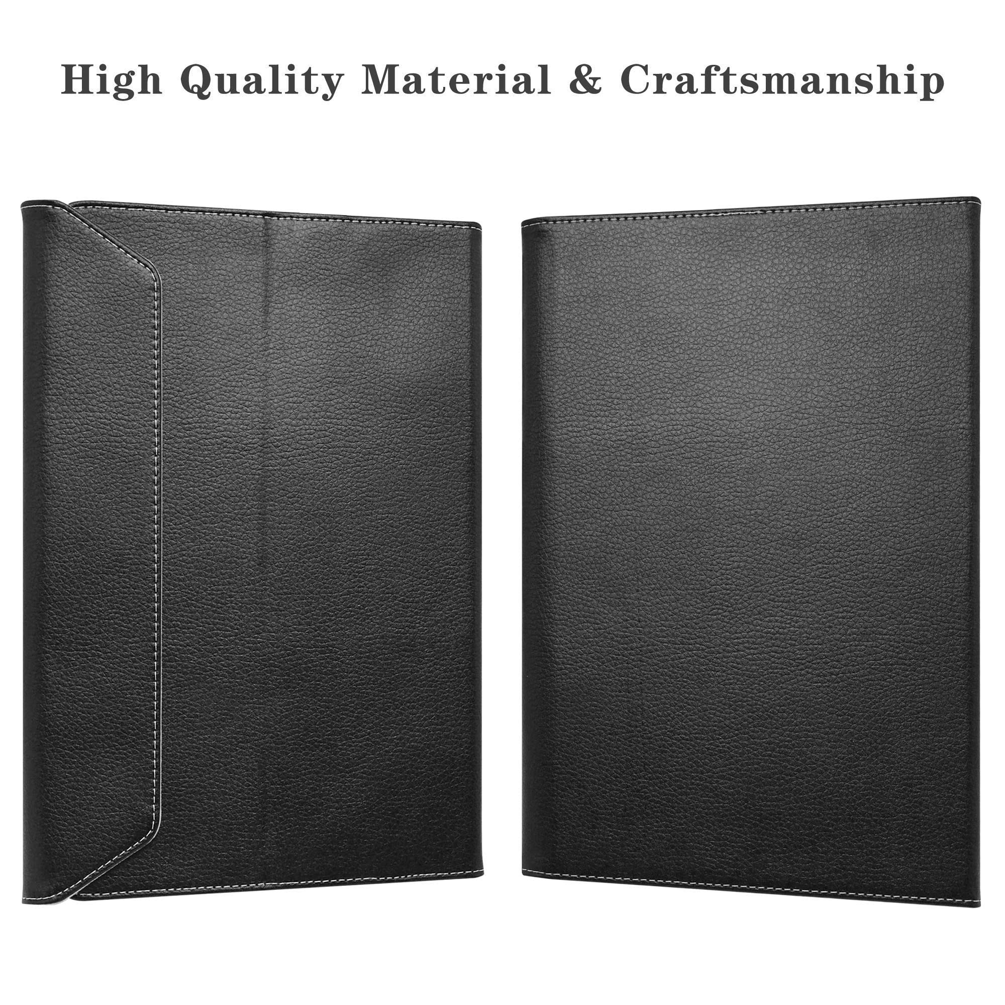 LiuShan Compatible with Microsoft Surface Laptop Studio Case,PU Leather Slim Folding Stand Cover for 14.4" Microsoft Surface Laptop Studio Case (Not Fit Other Laptop),Black