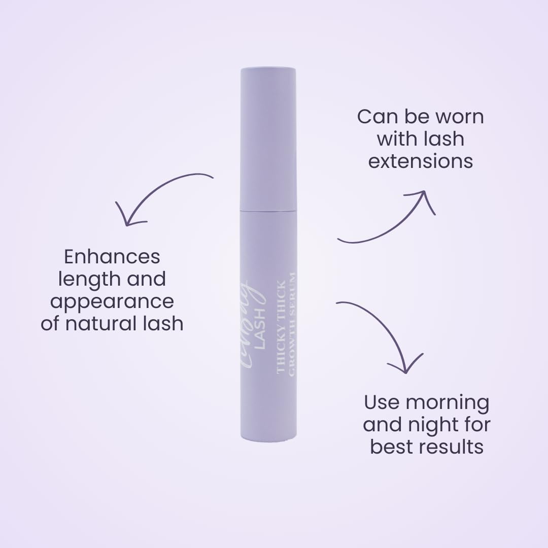LivBay Thicky Thick Growth Serum - Eyelash Enhancing Serum for Fuller Longer and Thicker Lashes