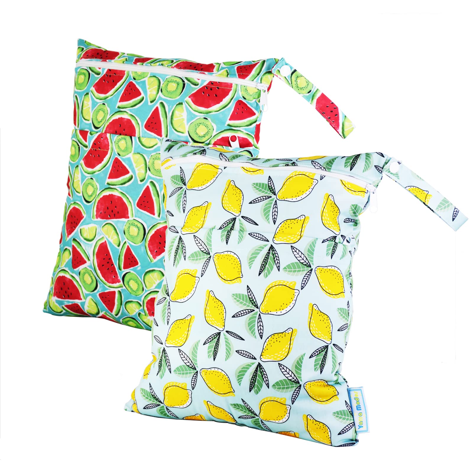 HSY Tech 2 Pcs Cloth Diaper Wet Dry Bags Waterproof Reusable Travel Beach 001 Wet Bag002
