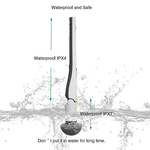 Toxz Multifunctional Stubborn Handheld Cleaning Brush Portable Four-Piece for Family Car White,Waterproof,Two Modes,Low Noise,Adjustable Head(Ship from US!)