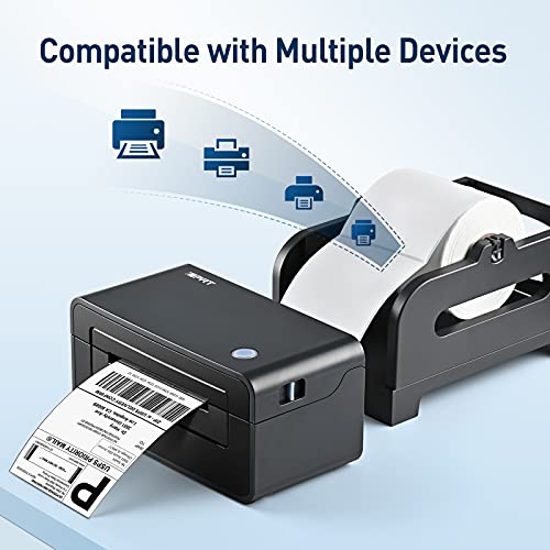 iDPRT Shipping Labels - 4×6 Thermal Direct Shipping Label, Fan-Fold Labels, Thermal Shipping Label for Label Printer, 500 Labels Per Stack, Address Blank Labels for Office, Strong Adhesive Labels