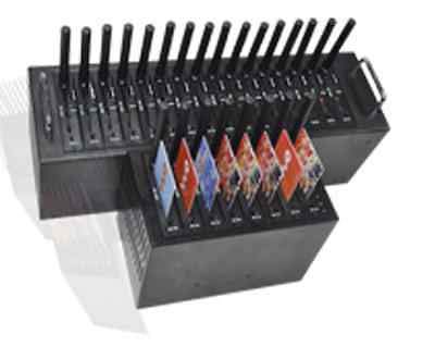 GSM/GPRS Modem Pool 16 Port USB Interface Wavecom Module at Commands Q24plus
