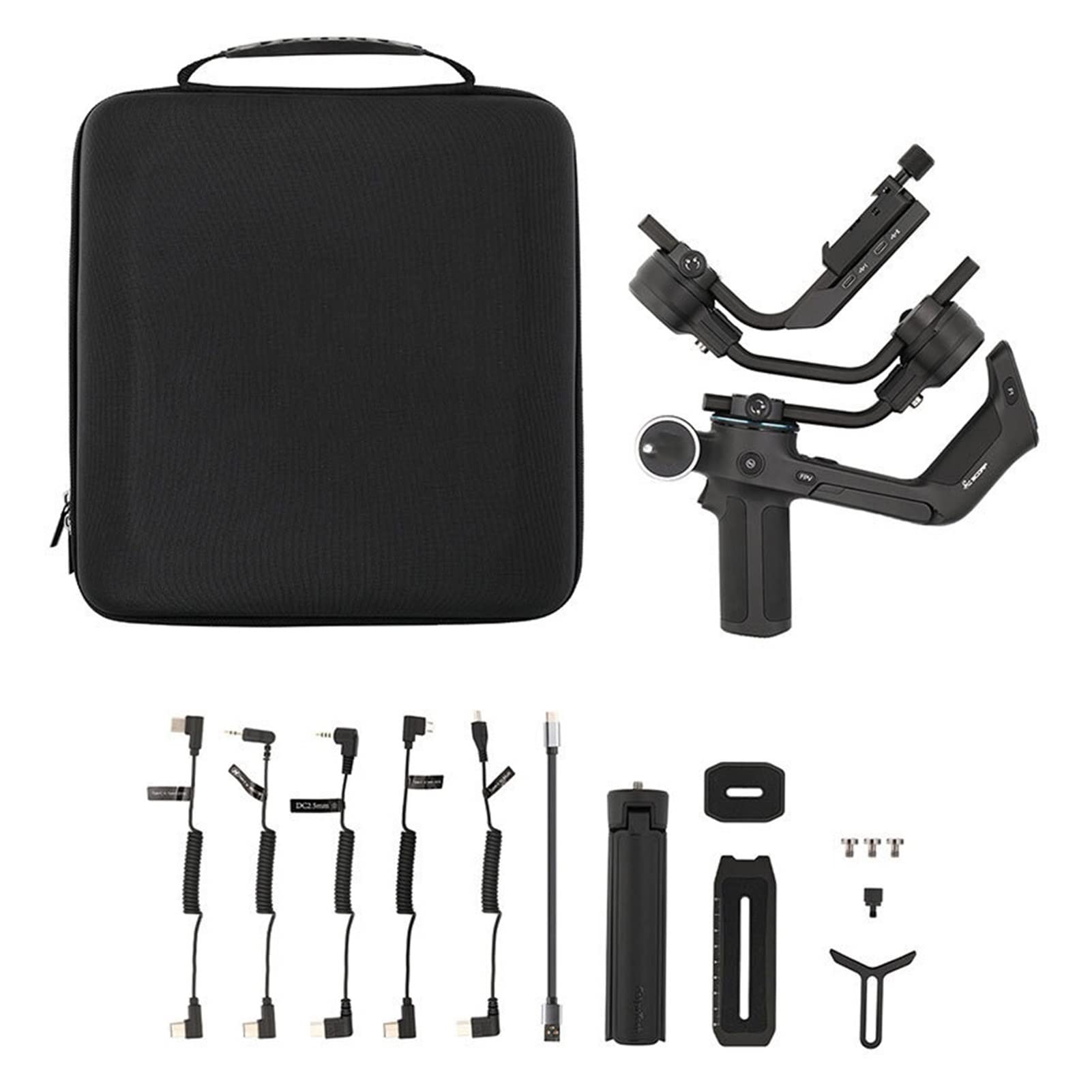 Camera stabilizer 3-Axis Handheld Gimbal Stabilizer Handle Grip Display Screen for DSLR Camera for Outdoor Video Recording