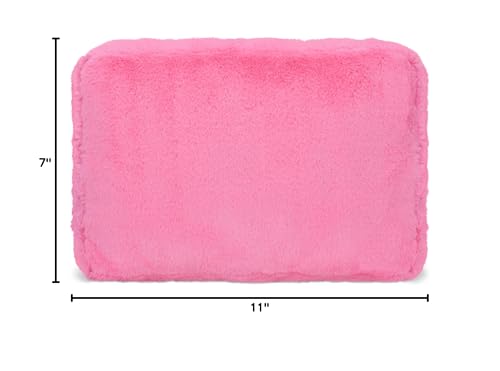 iscream Mood Meter Fur & Fleece 11" x 7" Pillow with Embroidered Accents