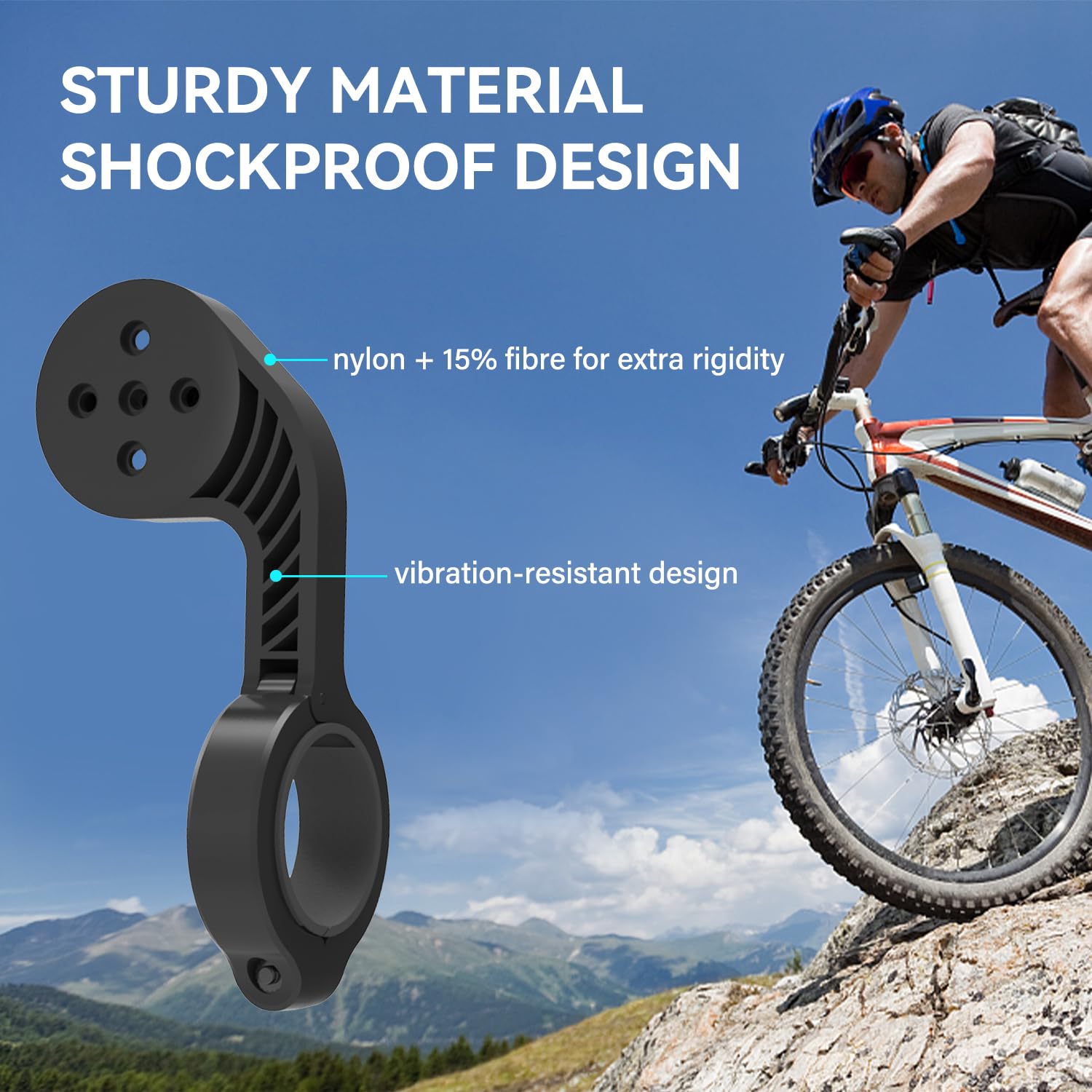 CYCPLUS Cycling Out Front Bike Mount Designed for All Cycling Computer, Garmin Edge and Other Normal Models Z2 …