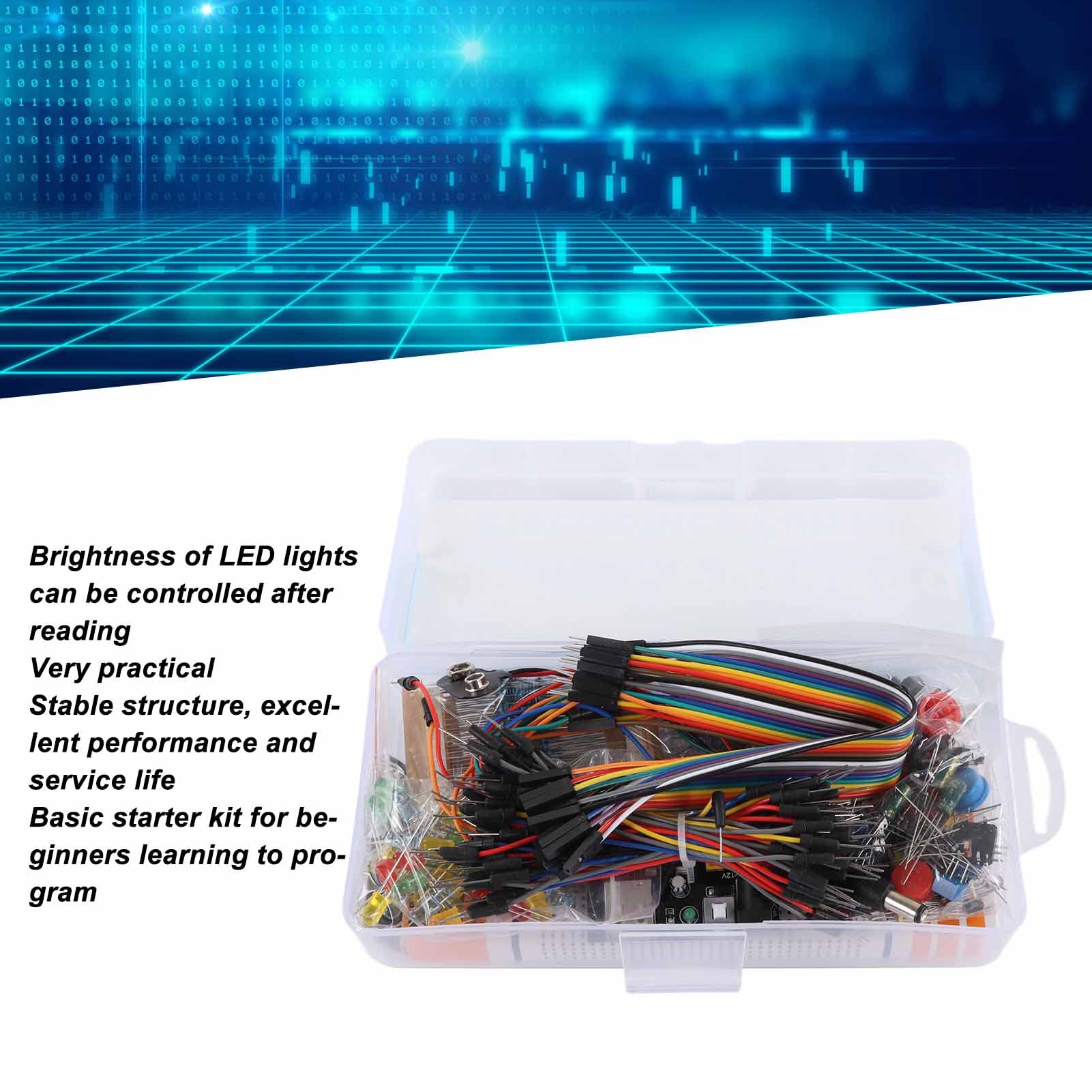 Electronics Component Assortment, Electronics Component Kit Complete for Programming Experiments
