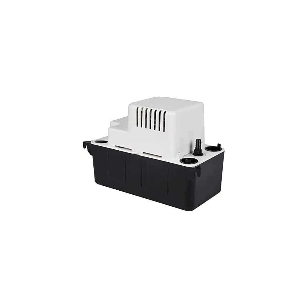 Little Giant VCMA-15ULS 115 Volt, 65 GPH, 1/50 HP Automatic Condensate Removal Pump with Safety Switch, White/Black, 554405