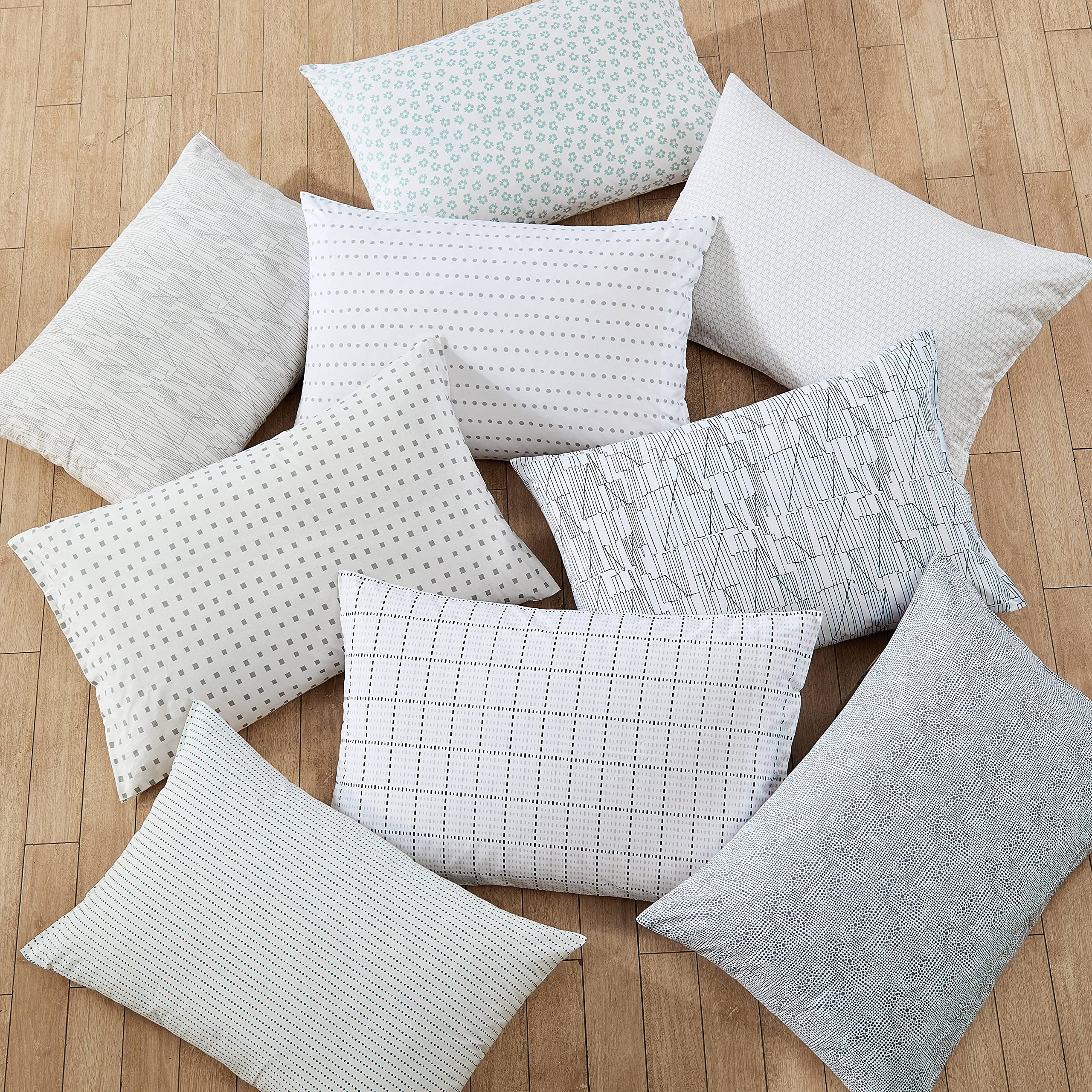City Scene - Full Sized Sheets, Cotton Percale Bedding, Crisp & Cooling Home Decor (Radius, Full)
