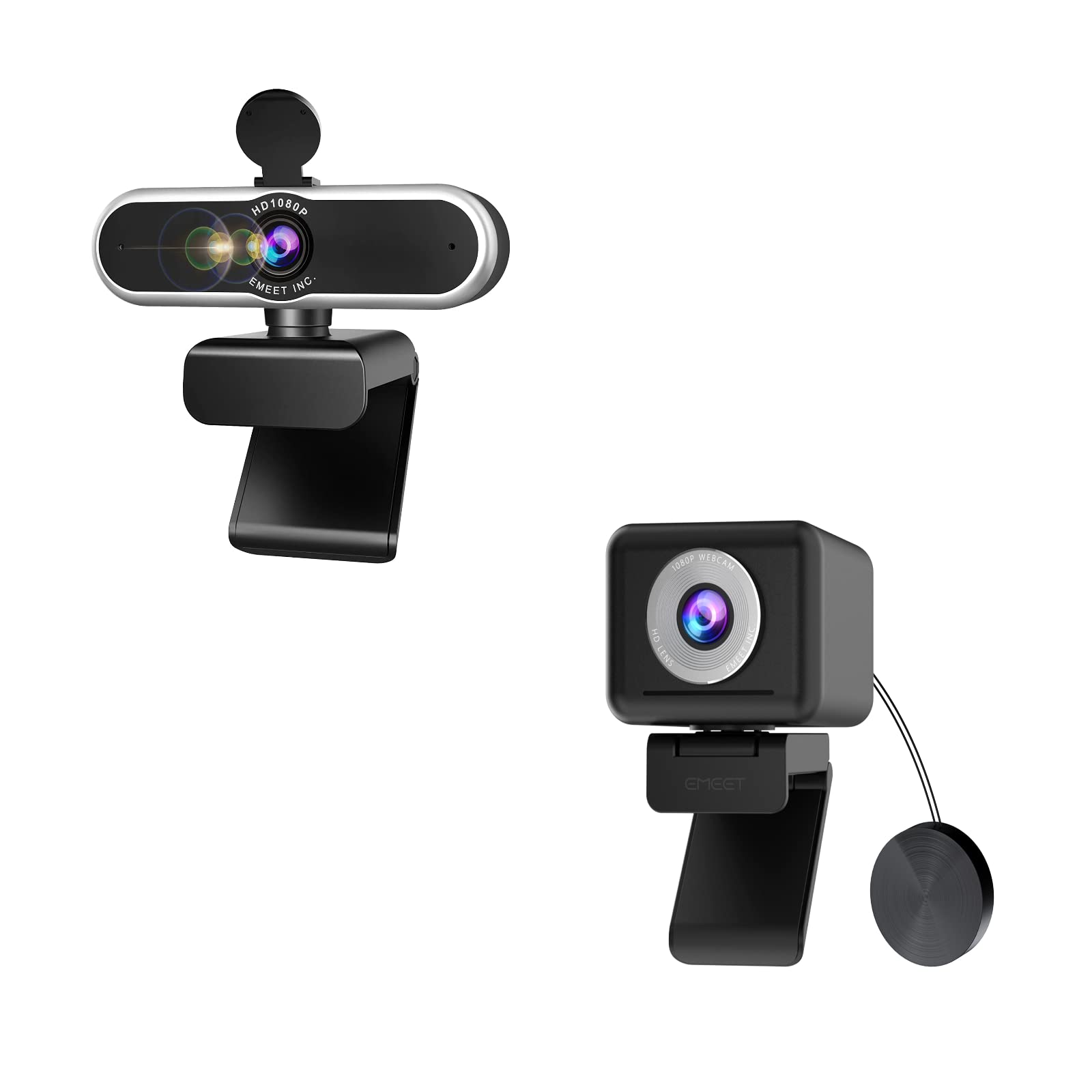 EMEET 1080P Webcam with Microphone C965 USB Speakerphone for Live Streaming, 1080p60 HD Webcam C990