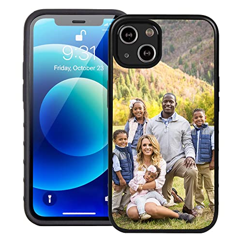 Guard Dog Custom iPhone 13 Case β Custom Photo β Make Your Own Protective Hybrid Case (Black/Black)