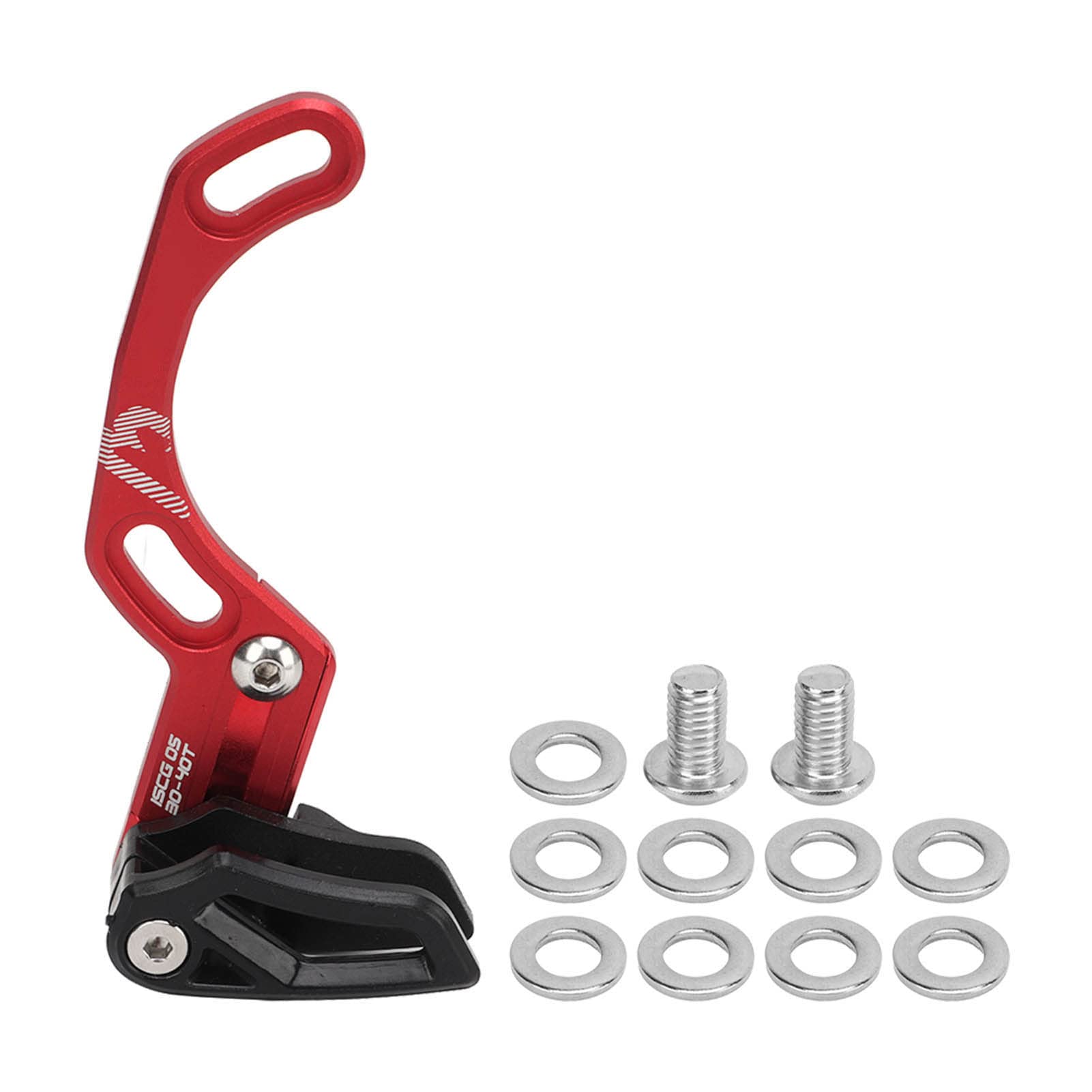 DAUERHAFT Cycling Chain Guide, Replacement Red Aluminum Alloy Bike Chain Guide Lightweight Easy Installation for Road Bike