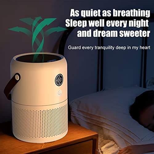 Yaindhi Air Purifier,Small Portable Air Purifier for Home,with True HEPA Air Filtration,for Bedroom,Study rooms,Toilets,Garages,Office ard-Sized Rooms (100-215 ft2)