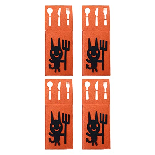 Cutlery Bag Non-Woven Fork Cutter for Case Pouch Popular Holiday Atmosphere Table Layout Ornament Halloween Party Props Party Supply for Adults Party Supply Kit