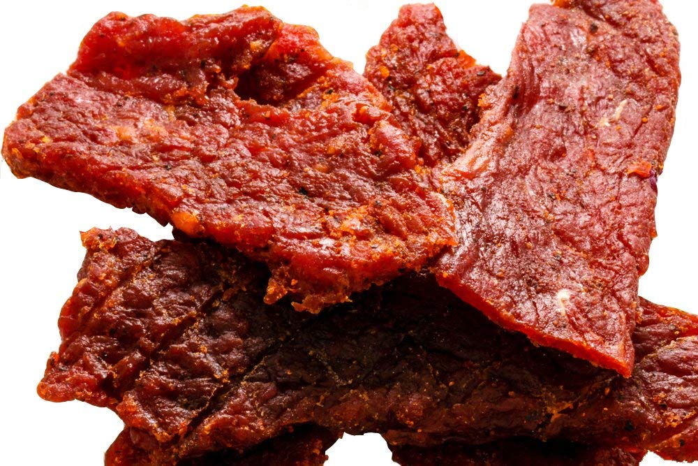Buffalo Bills 7-Piece Country Cut Beef Jerky Sampler Black Velour Wine Gift Bag (seven 1.5oz packs)