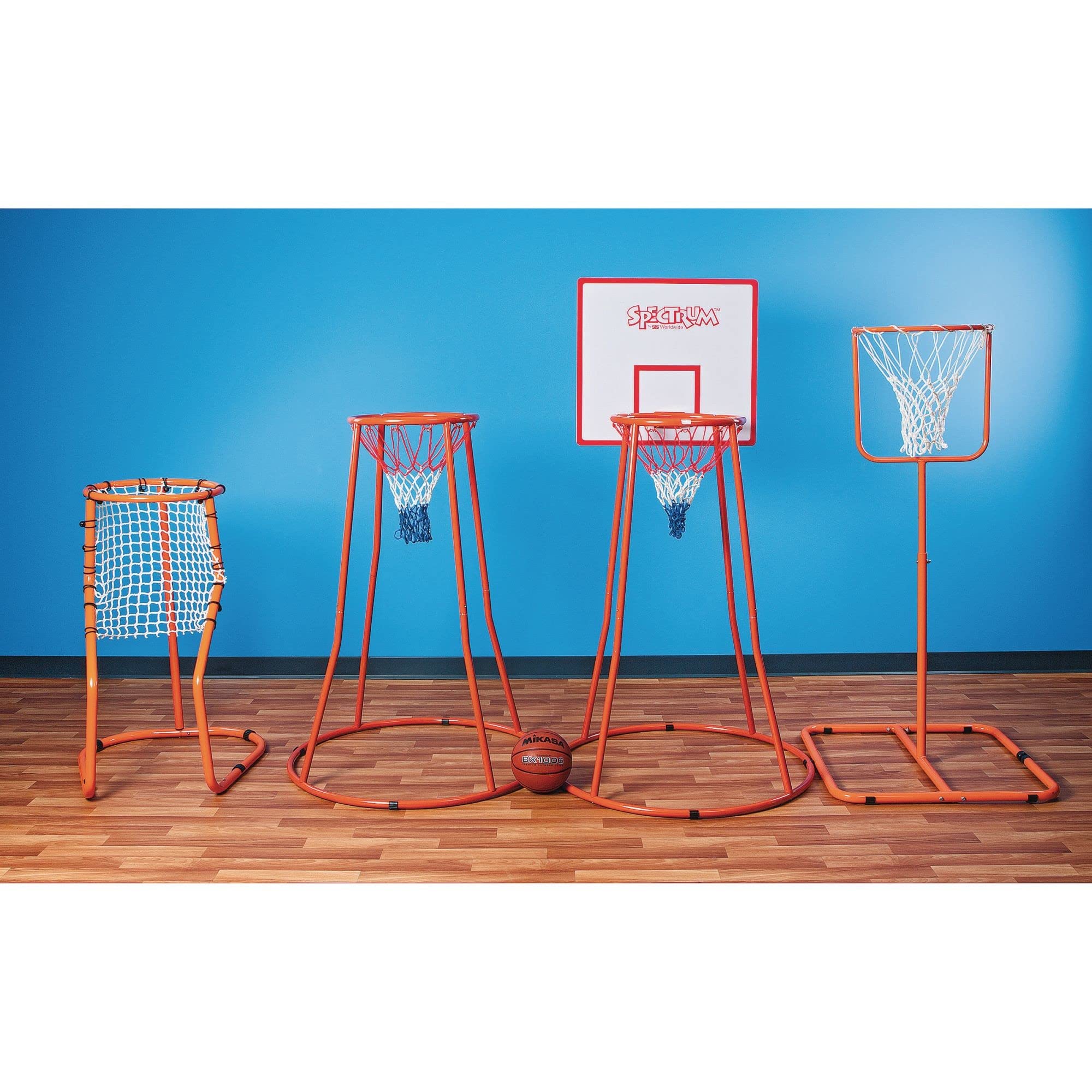 S&S Worldwide Mini Steel Basketball Goal with Backboard β 4'H Rim & 18" Rim β Stable 36" Base for Kids