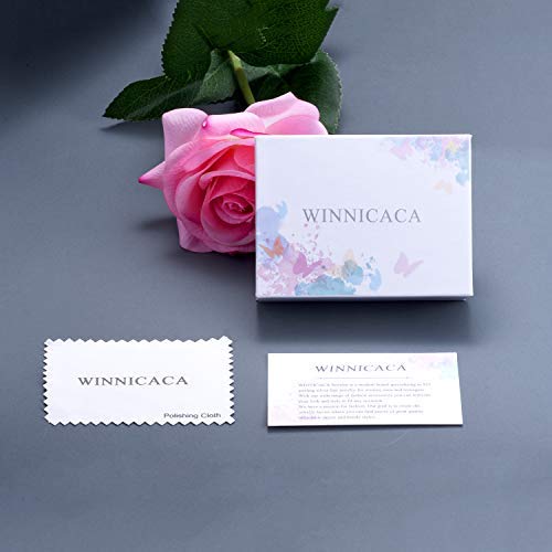 WINNICACA Ear Cuffs Hoop Climber Earrings for Women Sterling Silver Created Opal Crawler Climber Earrings Rose Gold Earrings for Women