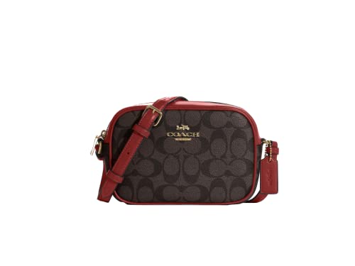 COACH Mini Jamie Camera Bag (IM/Brown 1941 Red)