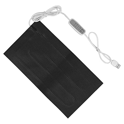 Heating Pad for Pet,Temperature Regulating Heating Pad, 4 Gear USB Power Waterproof Electric Cloth Heater DC5V for reptiles, grass turtles, lizards, hamsters(15x30cm), Heating Pad for Pet,Temp