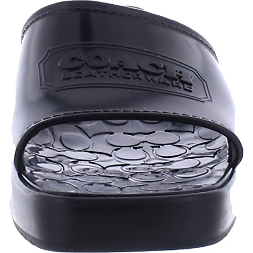 Coach Scarlett Rubber Sandal Black 9 B (M)