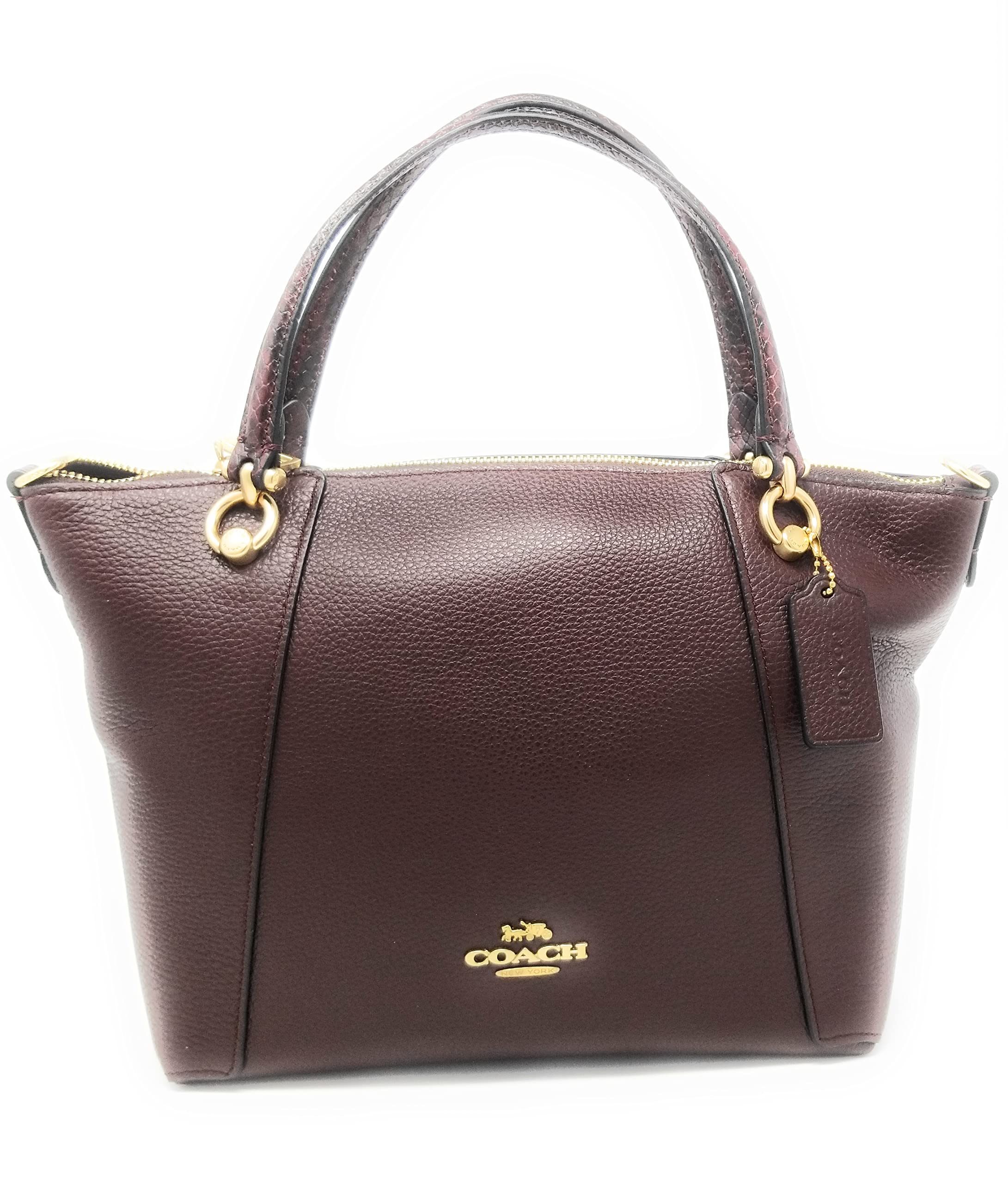 Coach Women's Kacey Satchel (Pebbled Leather - Cranberry)