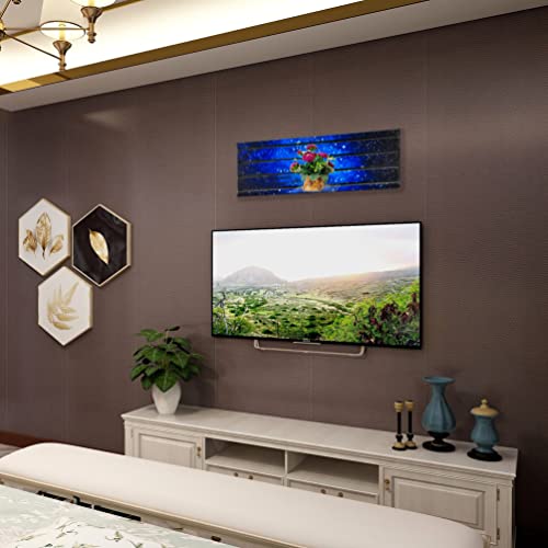 FixtureDisplaysÂŽ Horizontall Slatwall Panel with Laminated Art 40 Inches Wide x 12 Inches Tall Star Universe Galaxy 10152-40 * 12"-SL