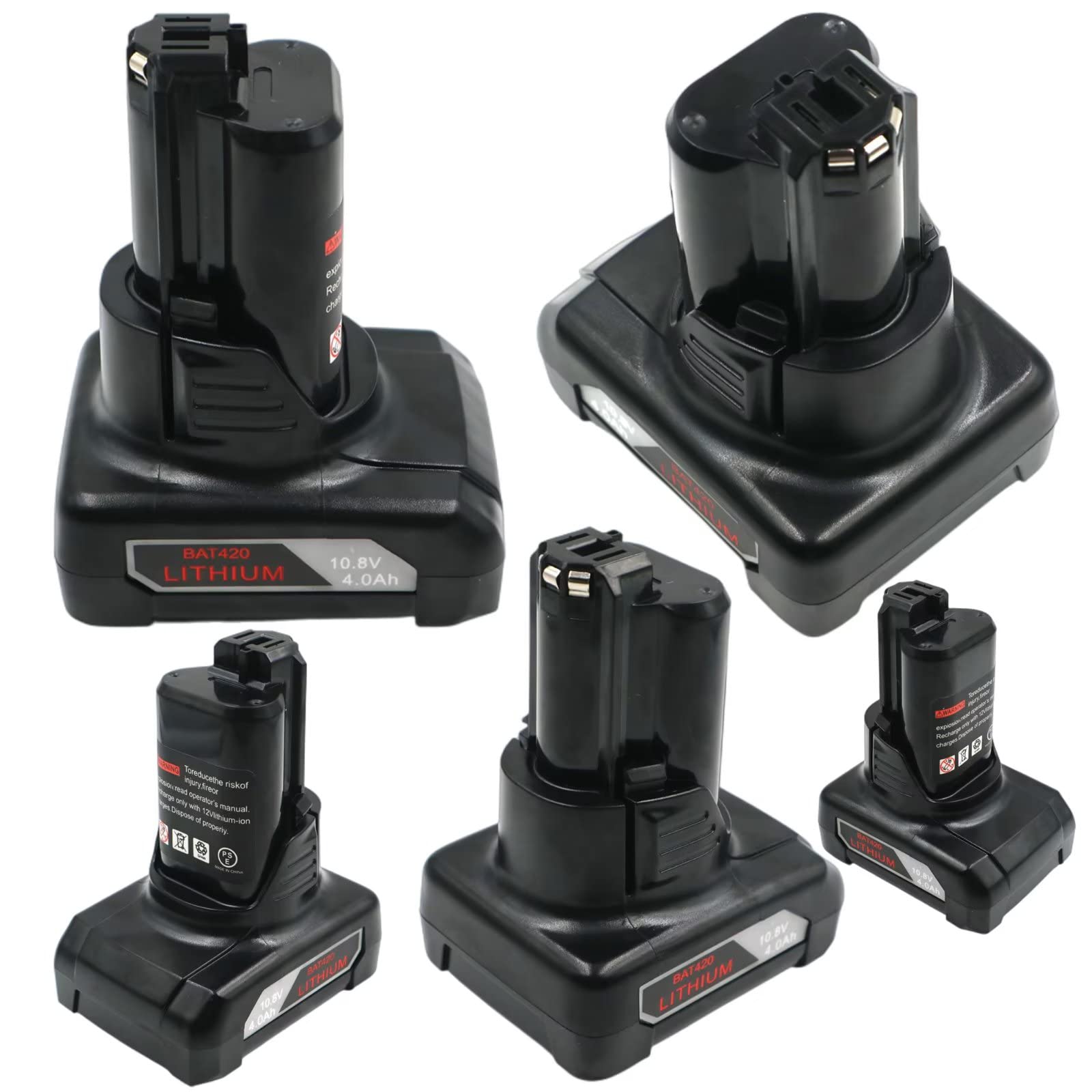 Taurus King Compatible with Bosch 12 Volt Lithium ion Battery 4.0Ah 4000mAh Suitable for 12V Li-ion Electrical Tools Replaceable Batteries