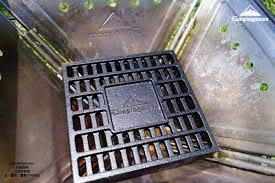 CAMPINGMOON Cast Iron Coal Bed Charcoal Fire Grate 8.27x8.27-inch T-210