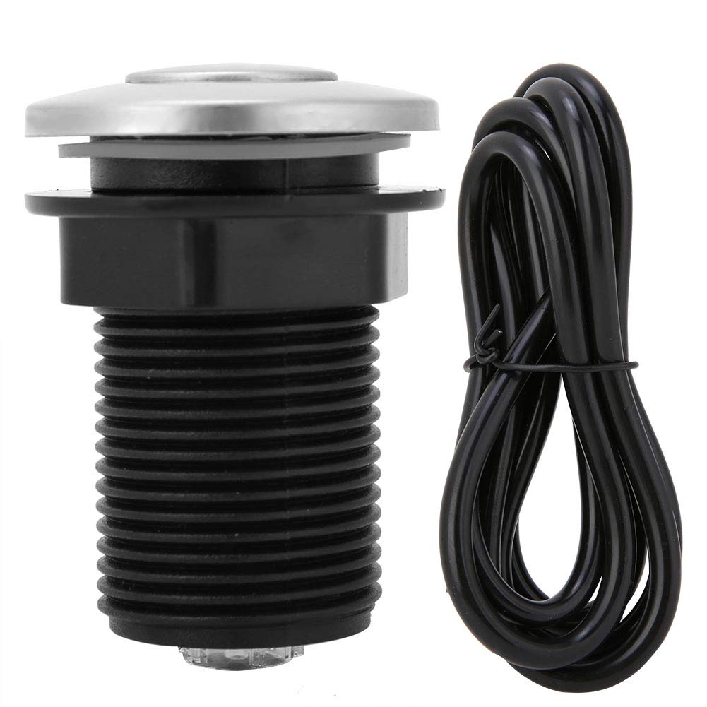 Garbage Disposal Air Switch, Garbage Disposal Air Switch 304 Stainless Steel Button on The Top of The Sink for Food Garbage Disposal Replacement