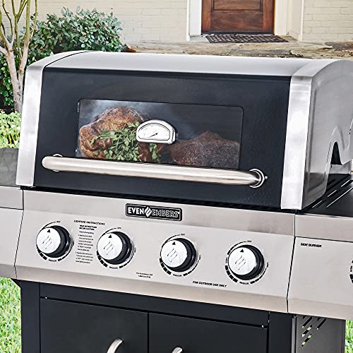 Even Embers GAS1466AS Four Burner Grill, Black