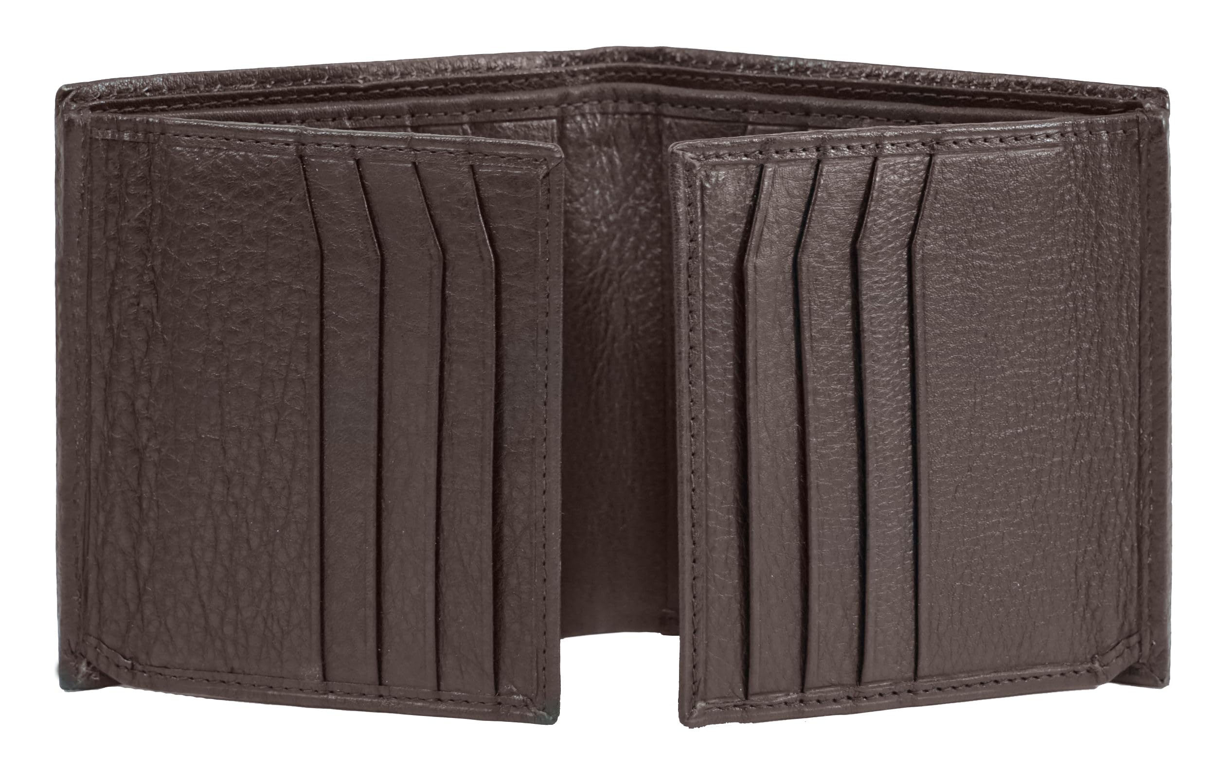 Bullz Genuine Nappa Cow leather Dual Credit Card ID Flap Bifold Mens Wallet Passcase