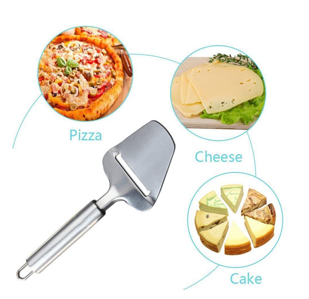 NatureMan 2 Pieces stainless steel cheese planer and cheese slicer, suitable for soft, semi-hard and hard cheese kitchen cooking tools