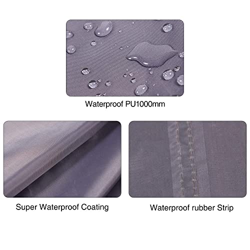 CAMPMOON Waterpfoof Camping Tarps 7x7 Feet, Large Oxford 4 in 1 Tent Footprints Ultralight Compact Ground Cloth for Camping Backpacking, Gray