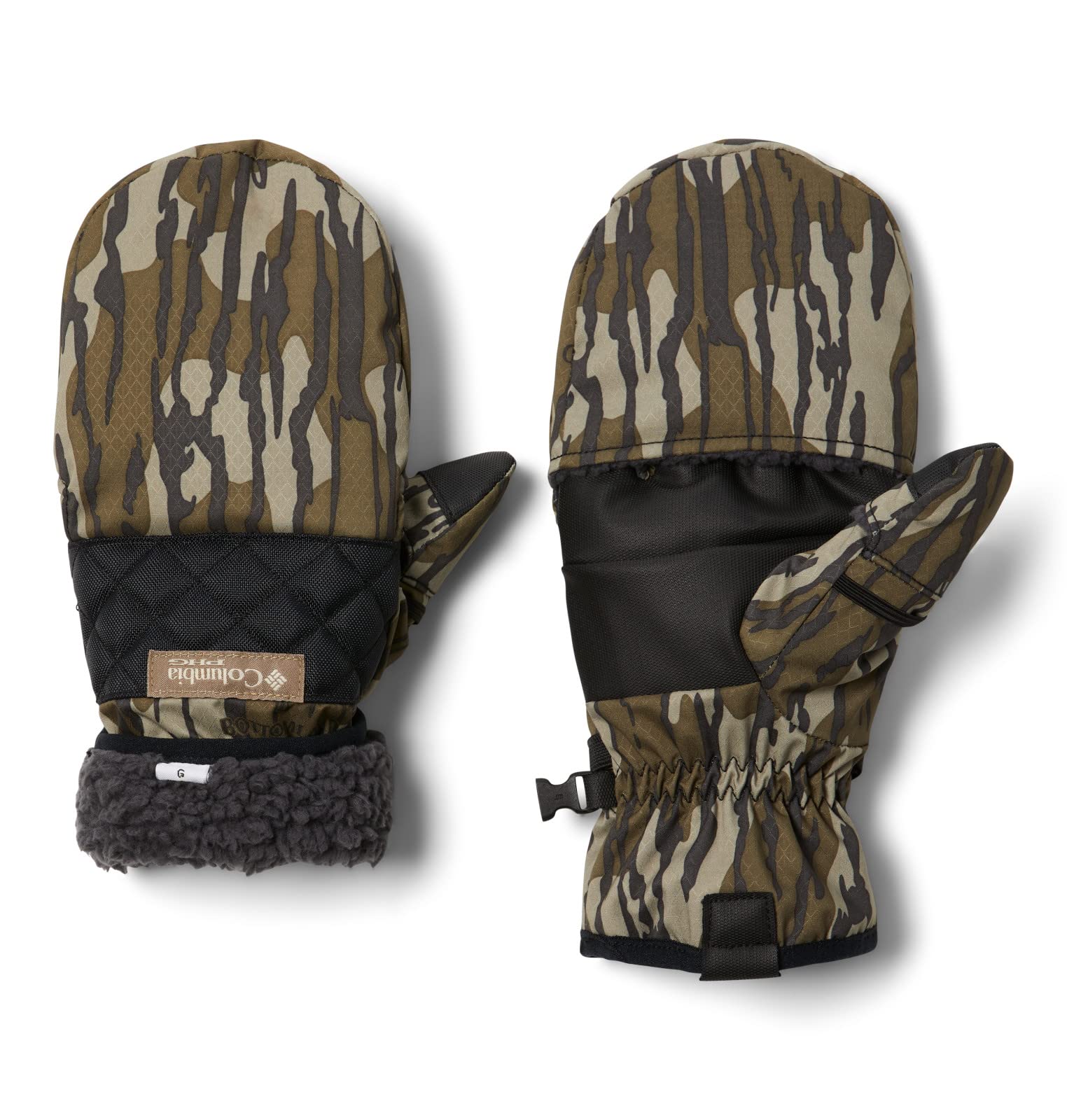 Columbia Unisex PHG Roughtail Convertible Mitten, Mossy Oak Bottomland, Medium