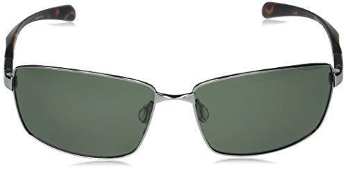 Columbia Men's Trollers Best Rectangular Polarized Sunglasses, Gunmetal/G15 Polarized, 62 mm