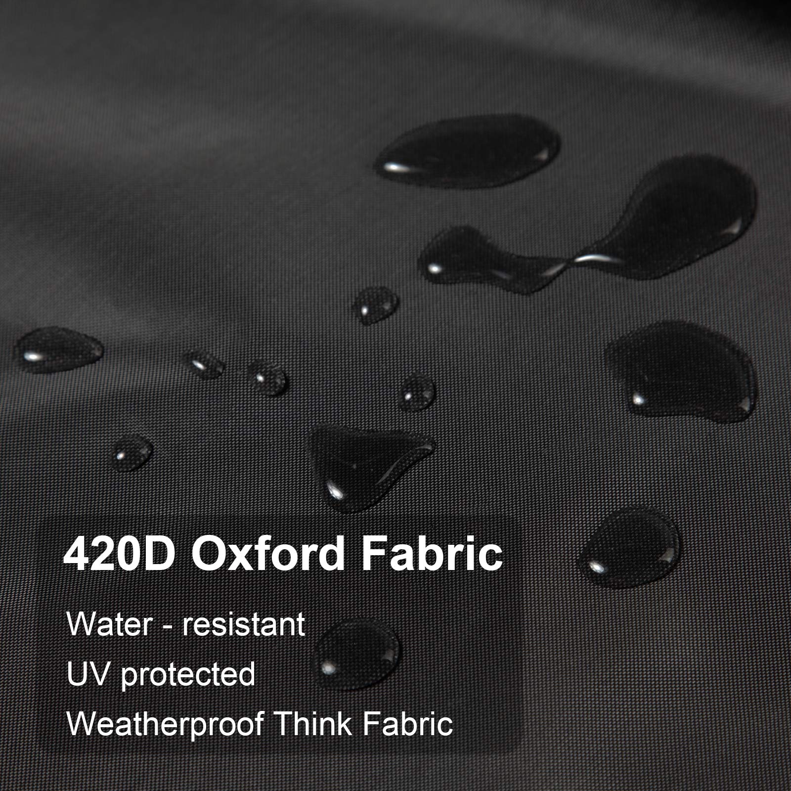 WOMACO Air Conditioner Cover for Outside Units Waterproof AC Covers Outdoor Central A/C Evaporative Cooler Cover Airconditioner Protector for Winter Exterior (Black, 36"L x 36"W x 39"H)